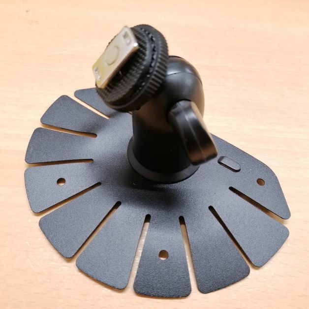 Universalholder med vifteformet fod og kugleled til 7" monitor